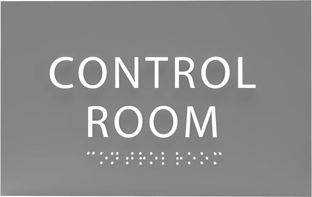ADA CENTRAL SIGNS - 6" X4" Control Room Sign - ADA Compliant Tactile ...