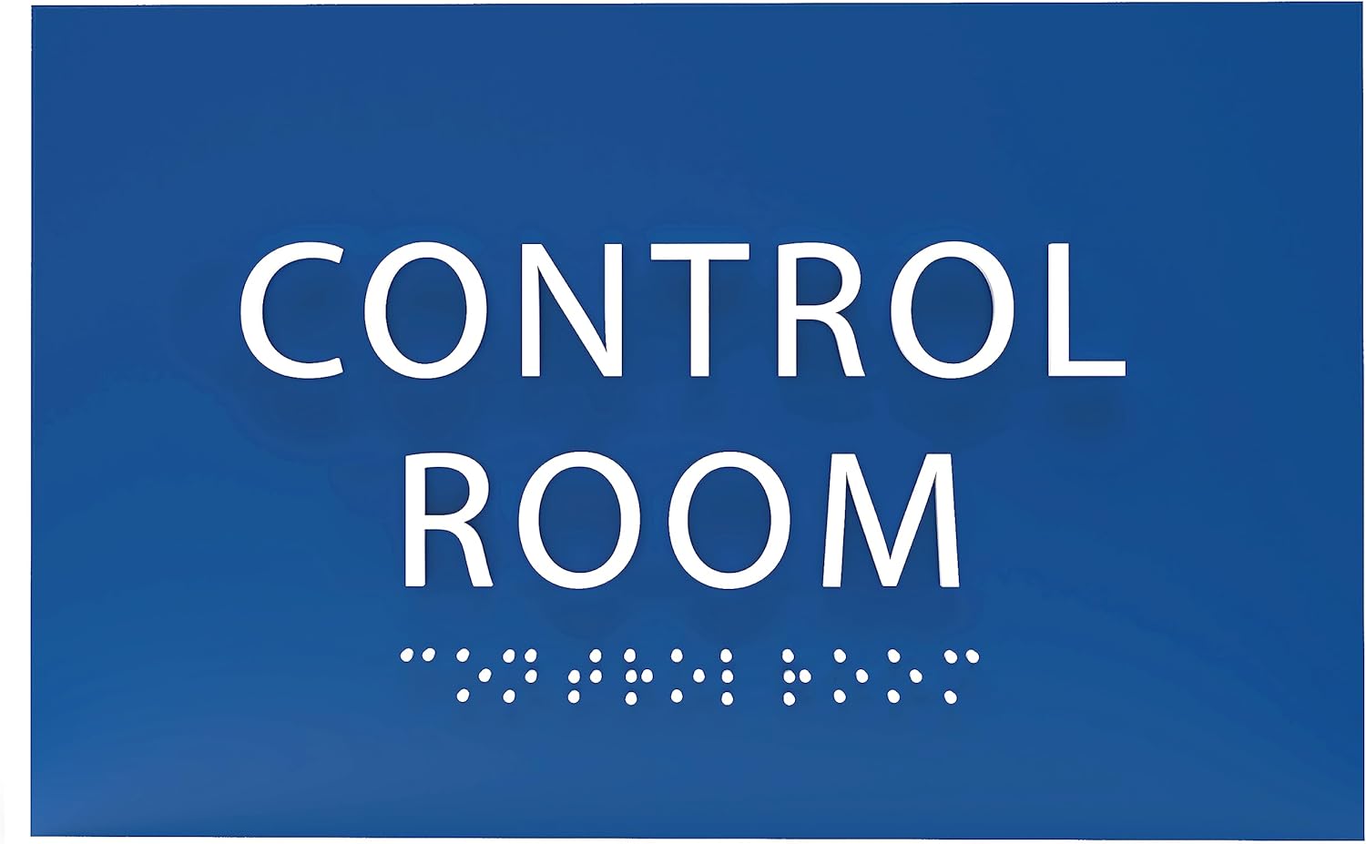 ADA CENTRAL SIGNS - 6" X4" Control Room Sign - ADA Compliant Tactile ...