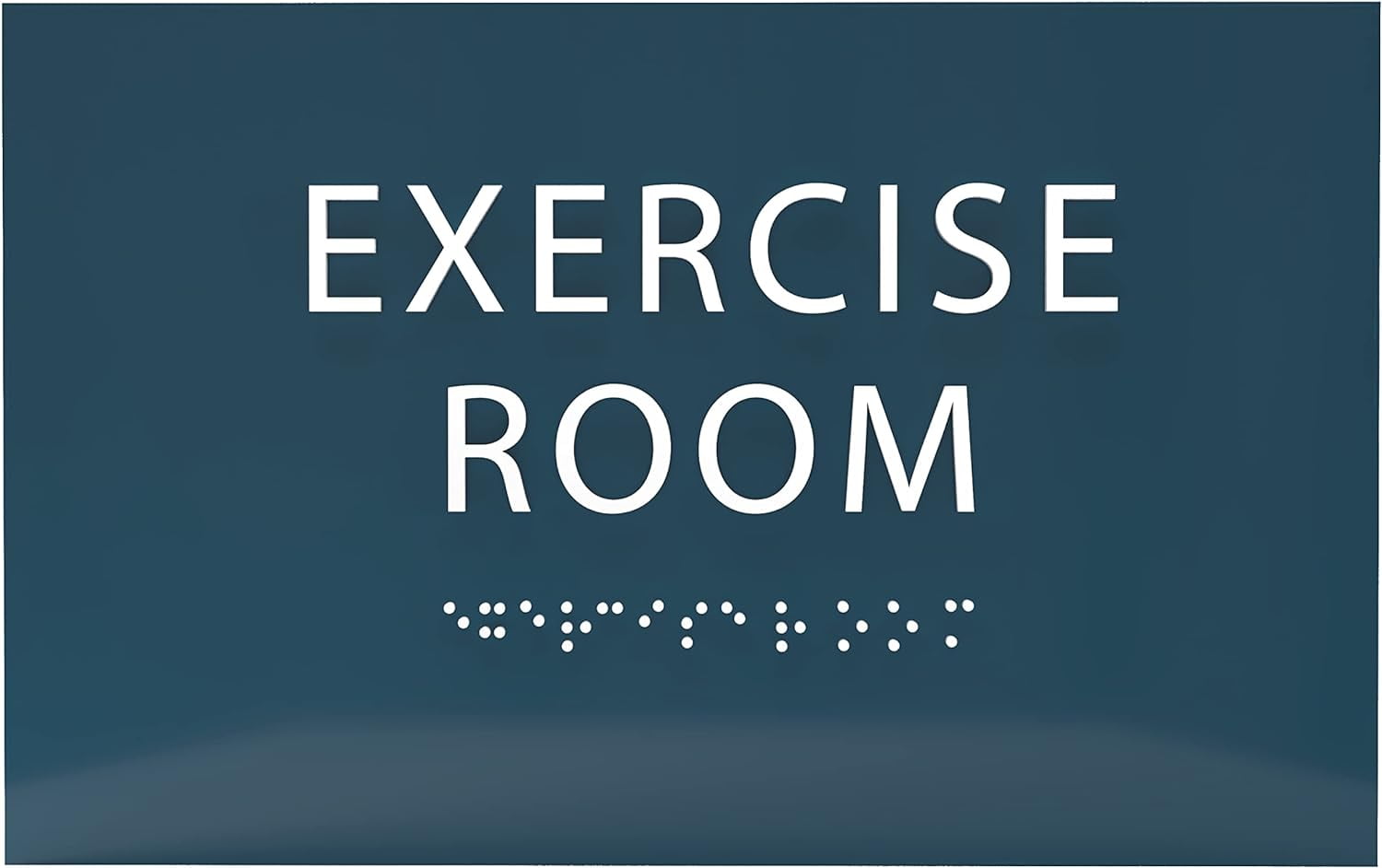 ADA CENTRAL SIGNS - 6" X4" Exercise Room Sign - ADA Compliant Tactile ...