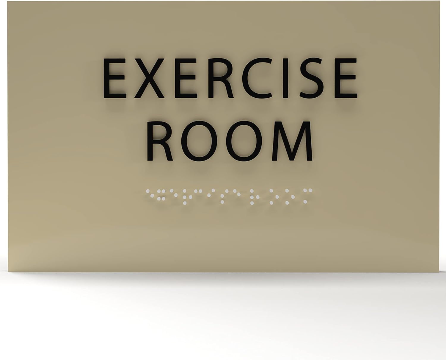 ADA CENTRAL SIGNS - 6" X4" Exercise Room Sign - ADA Compliant Tactile ...