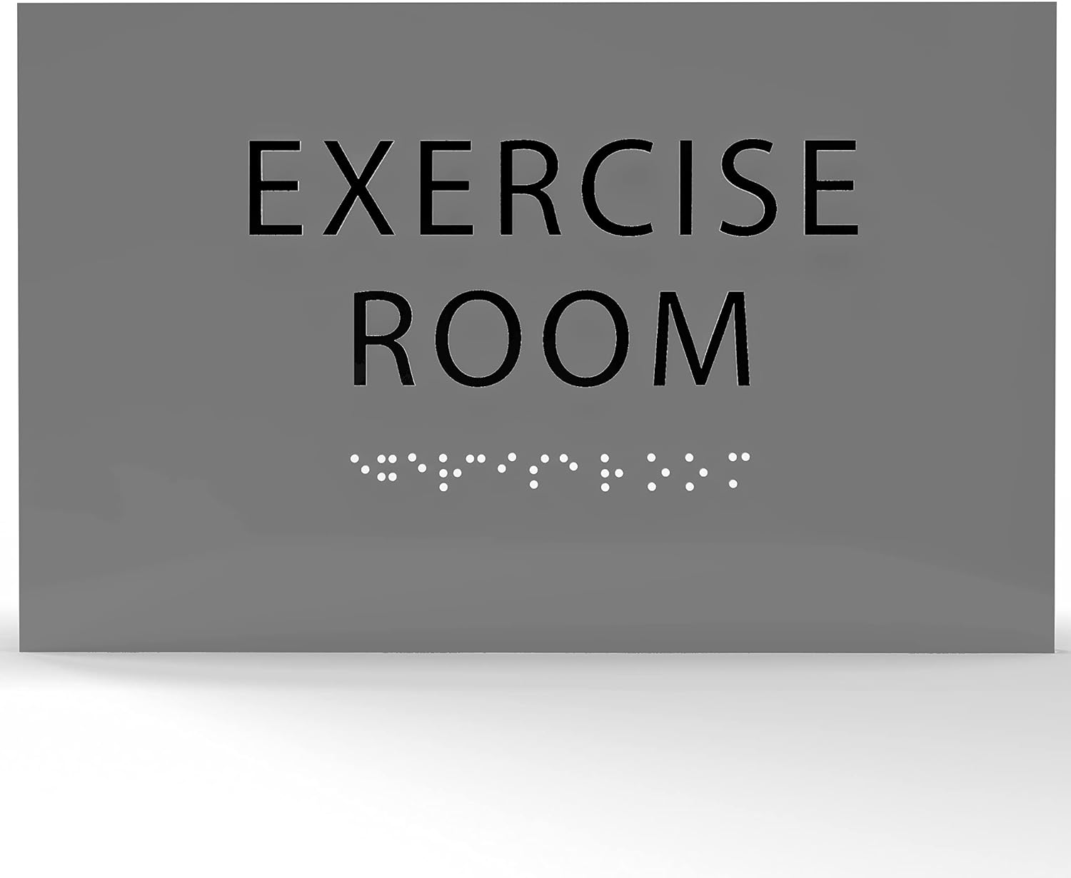 ADA CENTRAL SIGNS - 6" X4" Exercise Room Sign - ADA Compliant Tactile ...