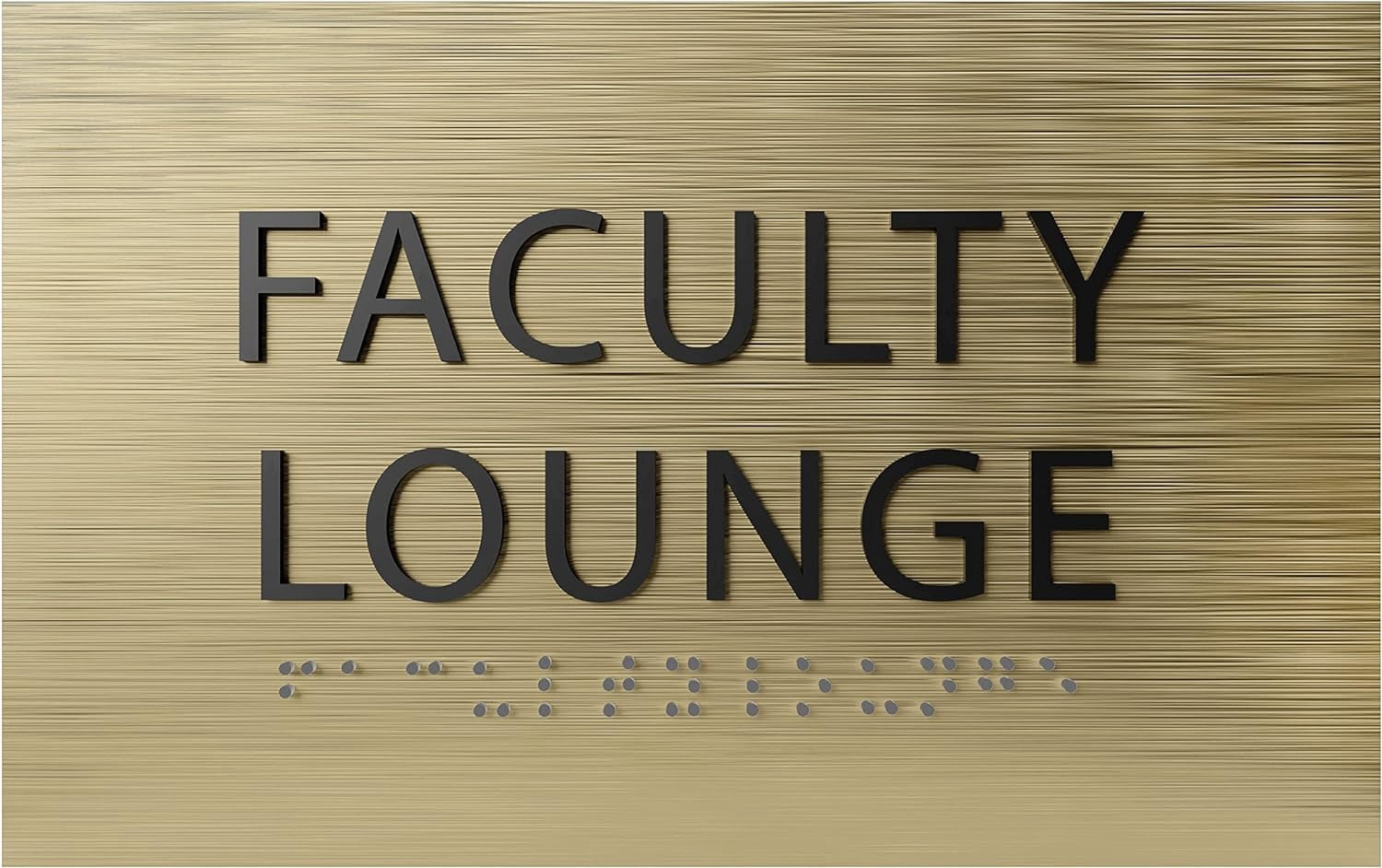 ADA CENTRAL SIGNS - 6" X4" Faculty Lounge Sign - ADA Compliant Tactile ...