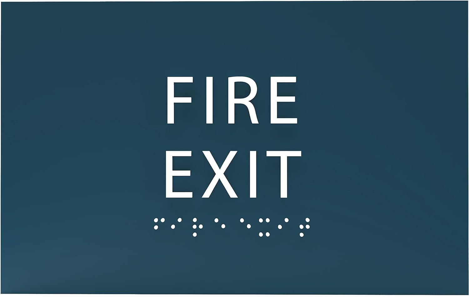 ADA CENTRAL SIGNS - 6" X4" Fire Exit Sign - ADA Compliant Tactile ...