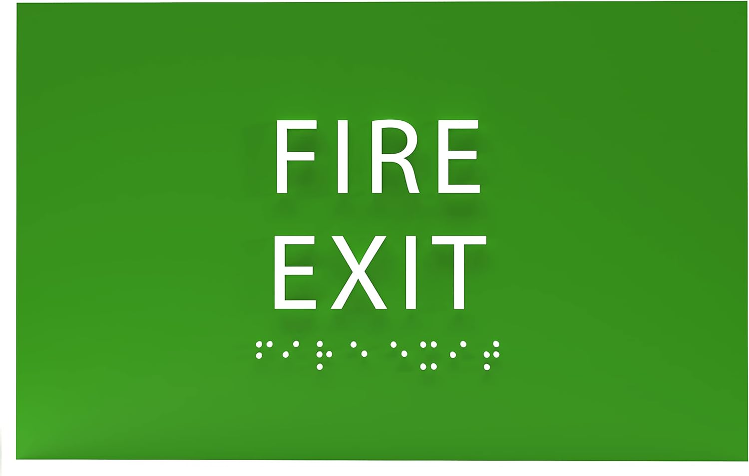 ADA CENTRAL SIGNS - 6" X4" Fire Exit Sign - ADA Compliant Tactile ...