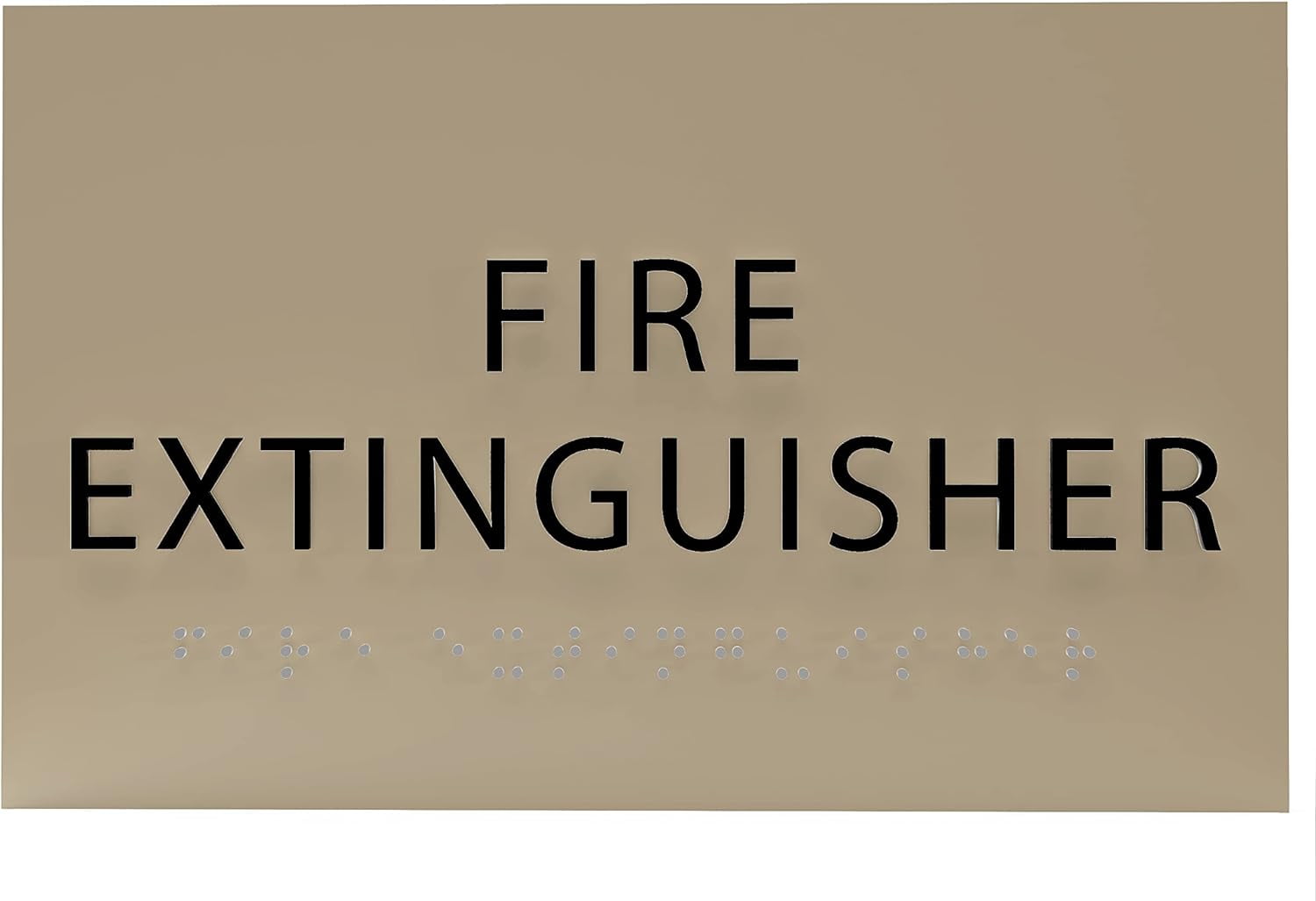 ADA CENTRAL SIGNS - 6" X4" Fire Extinguisher Sign ADA Compliant Tactile ...