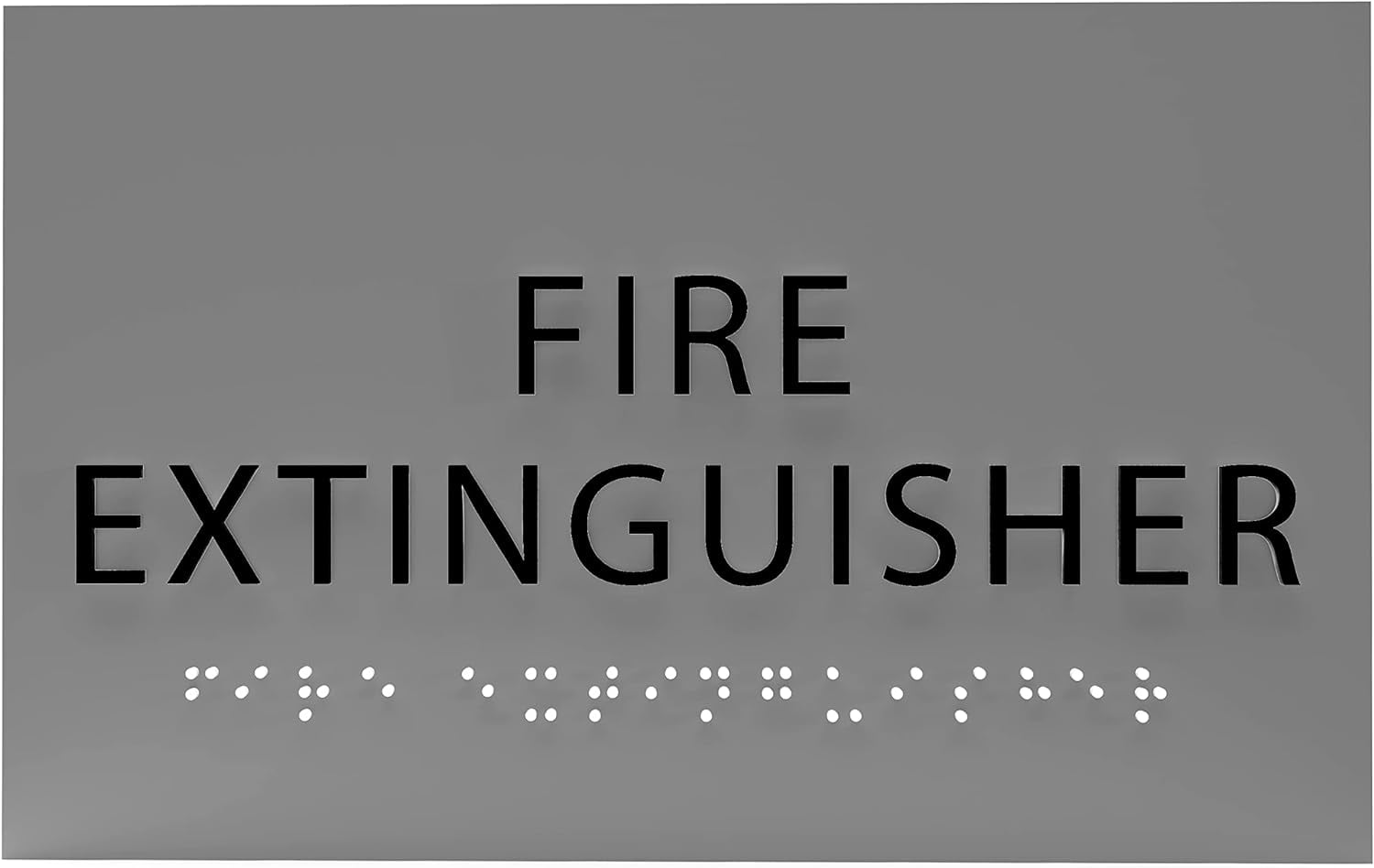 ADA CENTRAL SIGNS - 6" X4" Fire Extinguisher Sign ADA Compliant Tactile ...