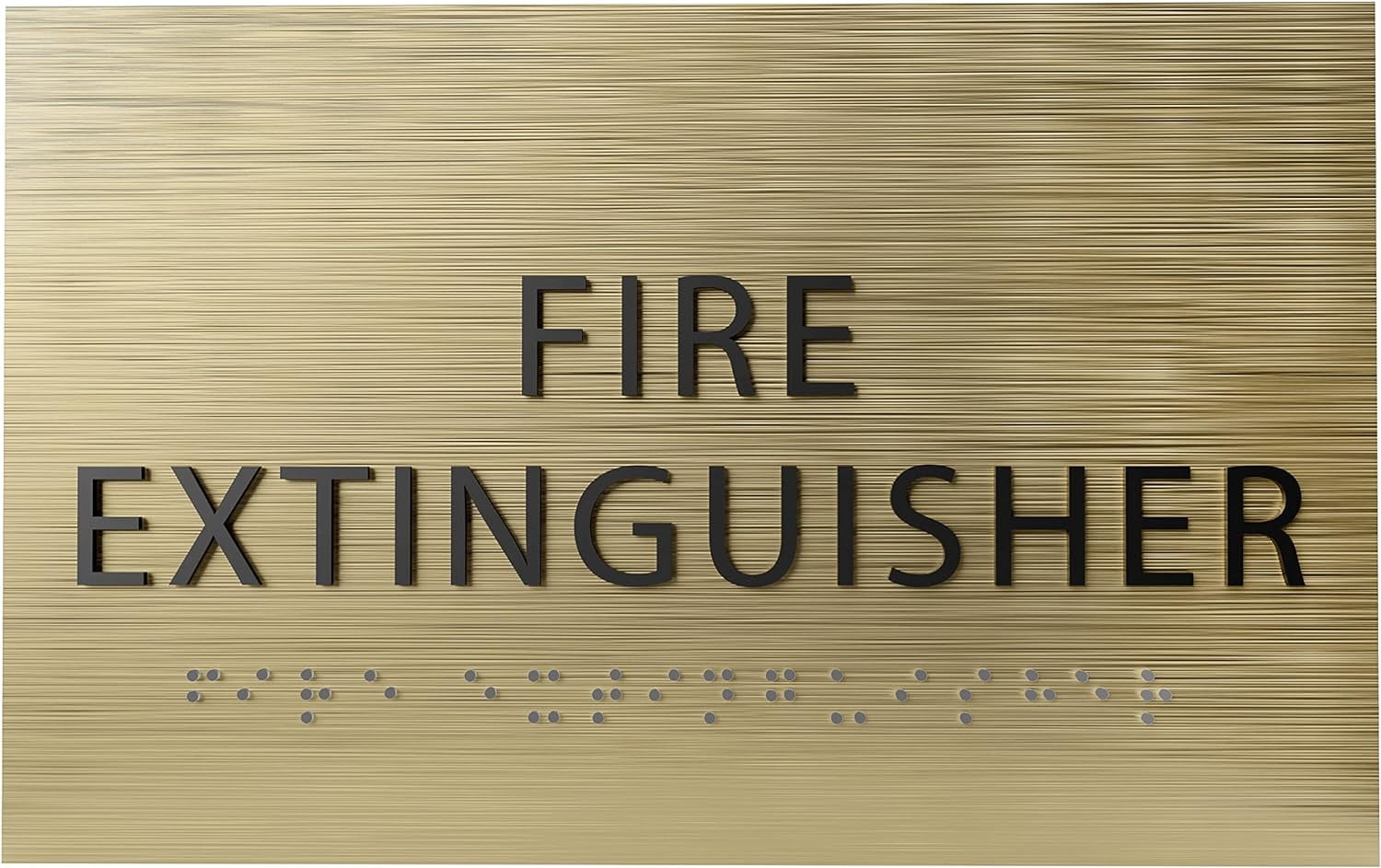ADA CENTRAL SIGNS - 6" X4" Fire Extinguisher Sign ADA Compliant Tactile ...