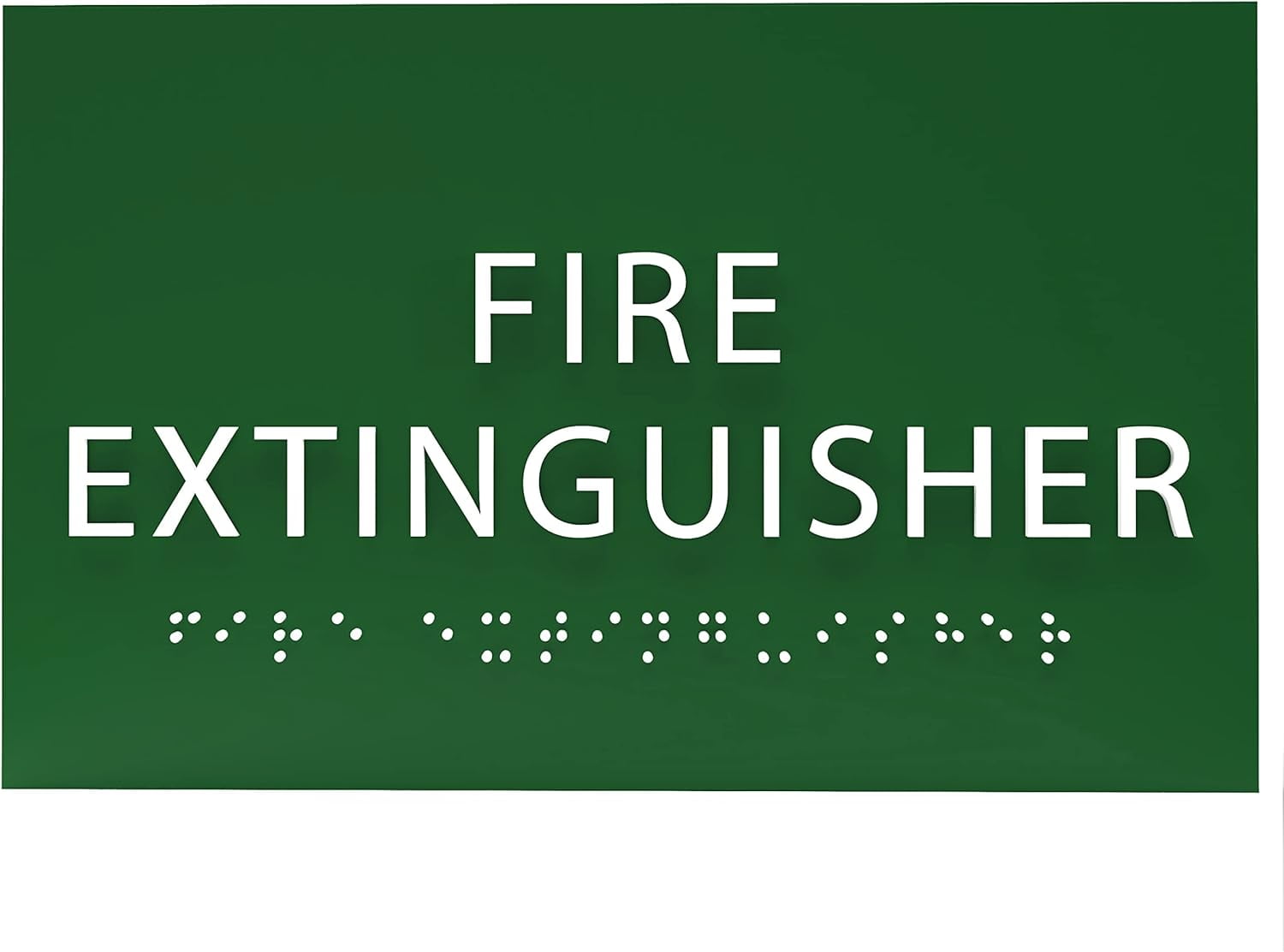 ADA CENTRAL SIGNS - 6" X4" Fire Extinguisher Sign ADA Compliant Tactile ...