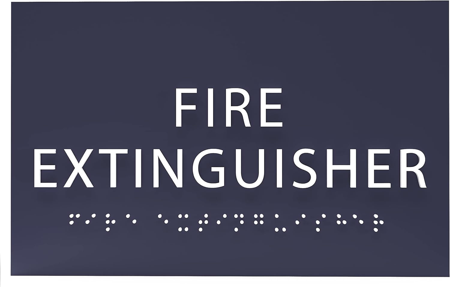 ADA CENTRAL SIGNS - 6" X4" Fire Extinguisher Sign ADA Compliant Tactile ...
