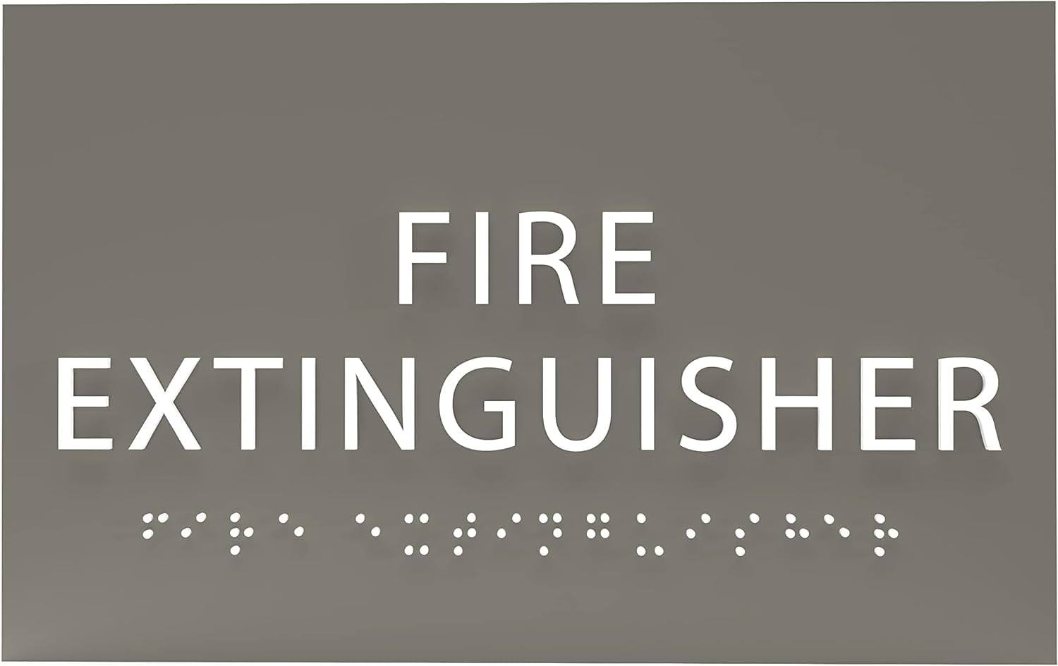 ADA CENTRAL SIGNS - 6" X4" Fire Extinguisher Sign ADA Compliant Tactile ...