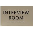 ADA CENTRAL SIGNS - 6" X4" Interview Room Sign - ADA Compliant Tactile ...