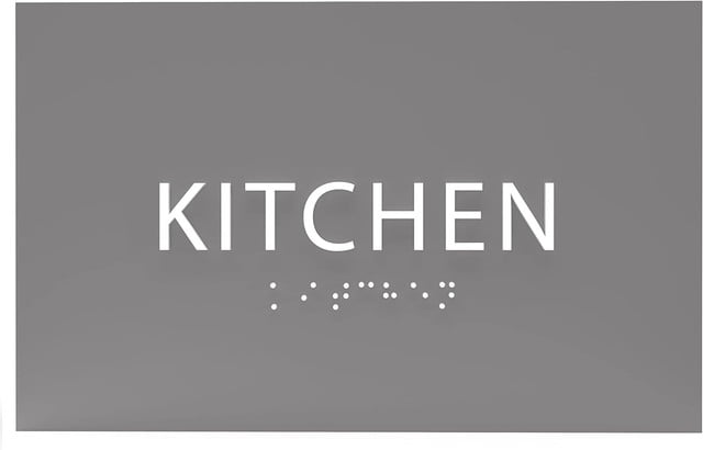 ADA CENTRAL SIGNS - 6" X4" Kitchen Sign - ADA Compliant Tactile ...