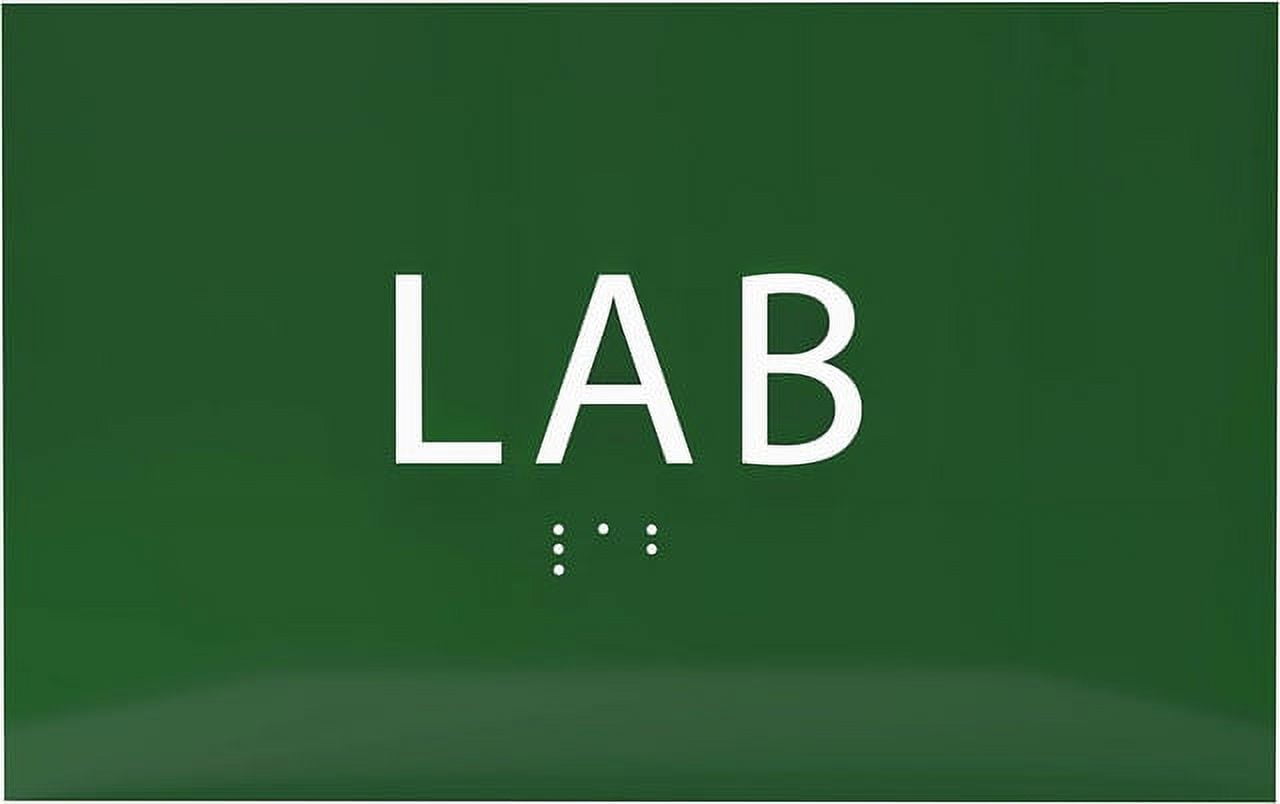 ADA CENTRAL SIGNS - 6" X4" Lab Sign - ADA Compliant Tactile Graphics ...
