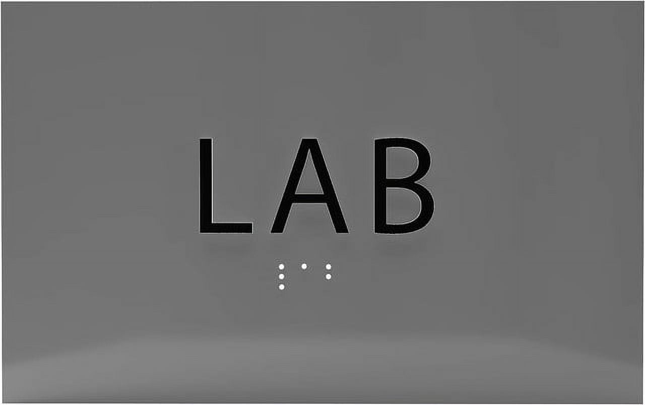 ADA CENTRAL SIGNS - 6" X4" Lab Sign - ADA Compliant Tactile Graphics ...