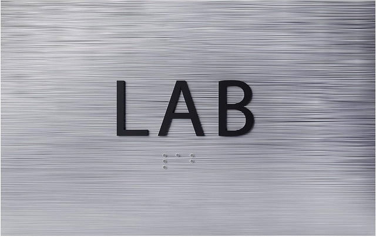 ADA CENTRAL SIGNS - 6" X4" Lab Sign - ADA Compliant Tactile Graphics ...