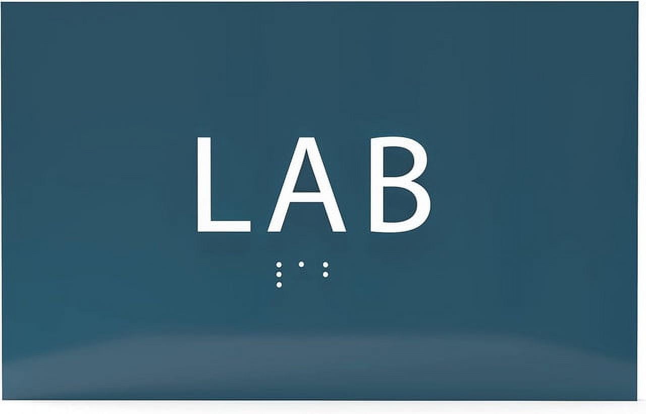 ADA CENTRAL SIGNS - 6" X4" Lab Sign - ADA Compliant Tactile Graphics ...