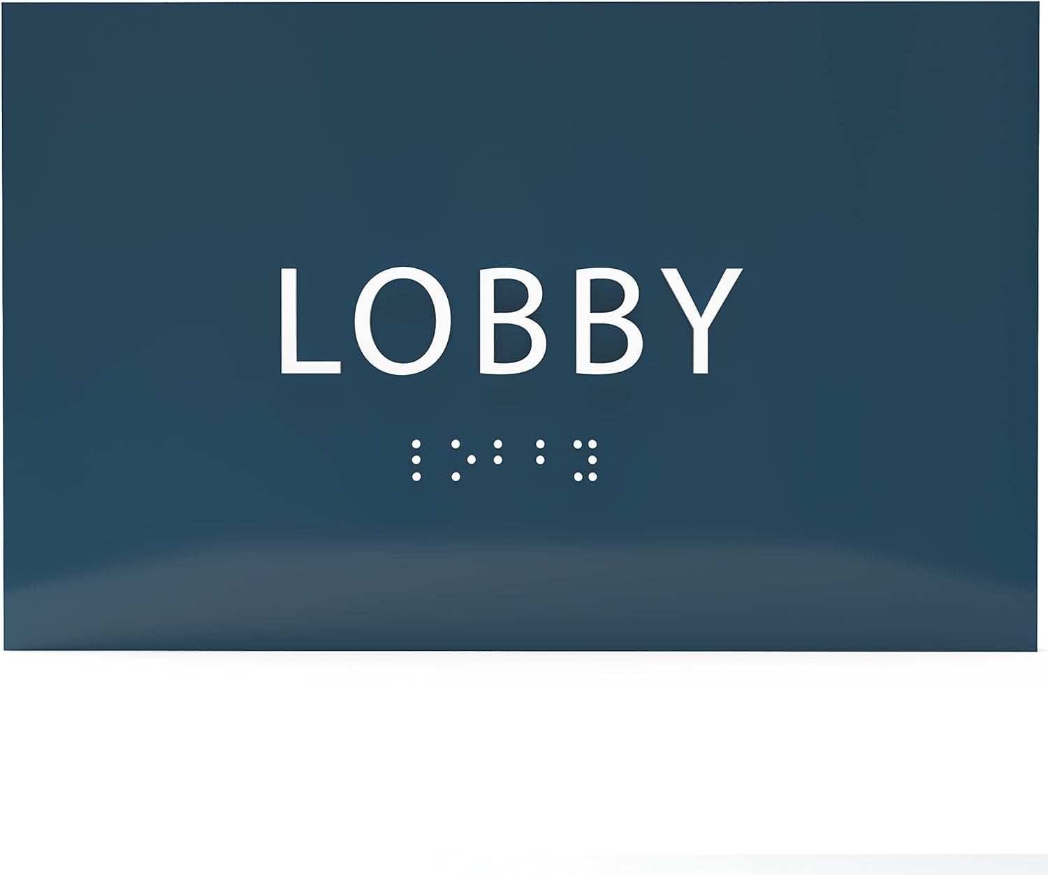 ADA CENTRAL SIGNS - 6" X4" Lobby Sign - Tactile Graphics Grade 2 ...