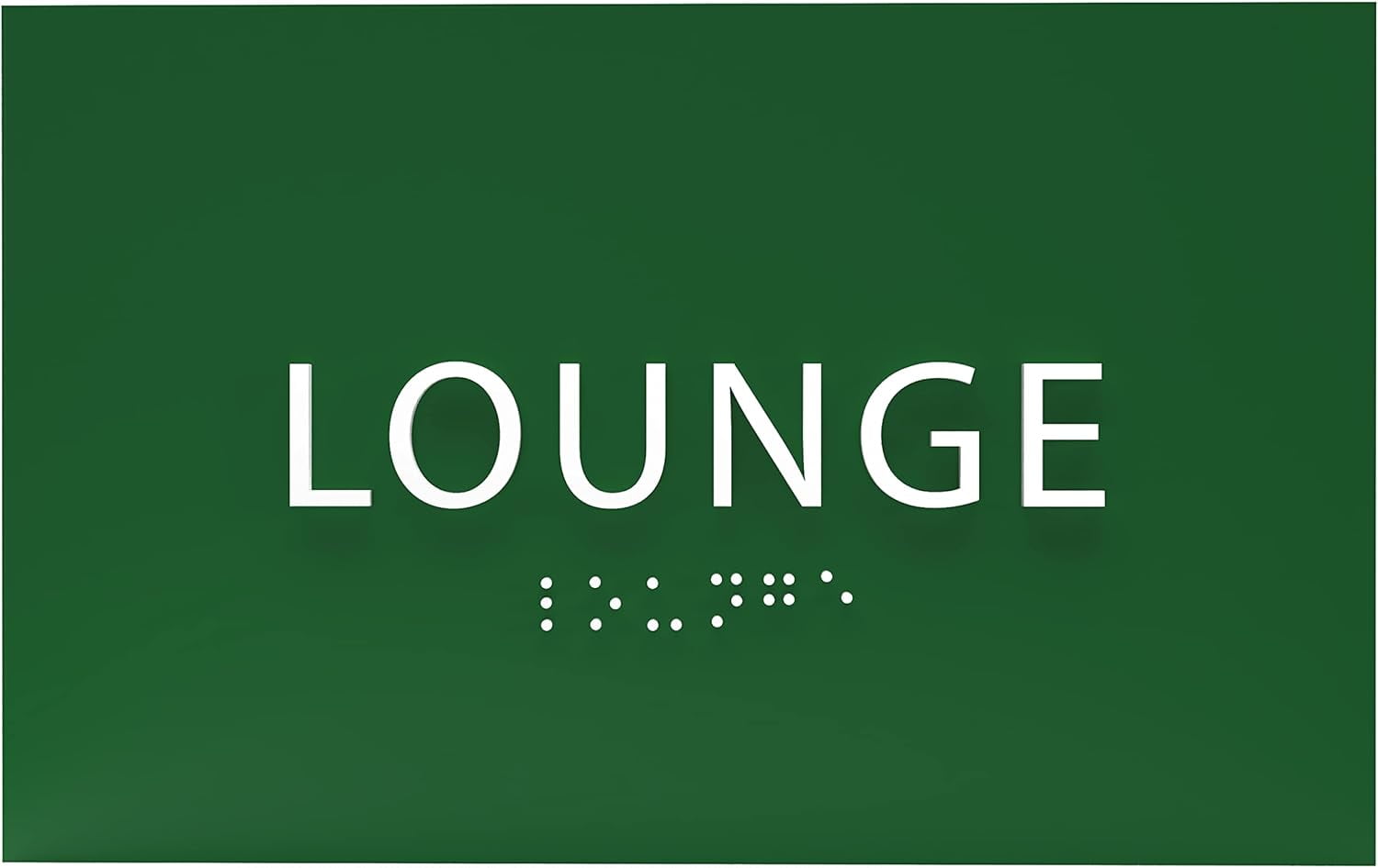 ADA CENTRAL SIGNS - 6" X4" Lounge Sign - ADA Compliant Tactile Graphics ...