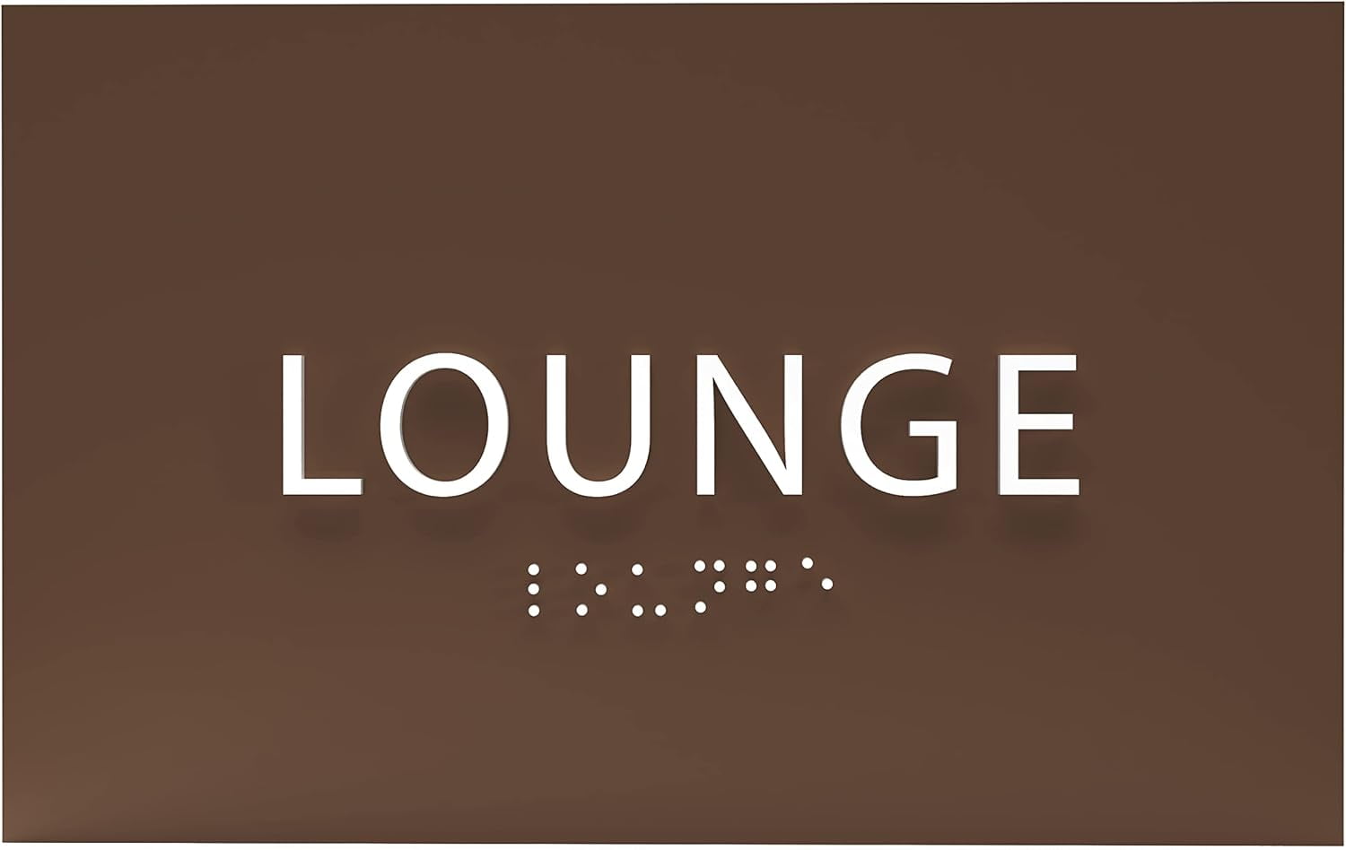 ADA CENTRAL SIGNS - 6" X4" Lounge Sign - ADA Compliant Tactile Graphics ...