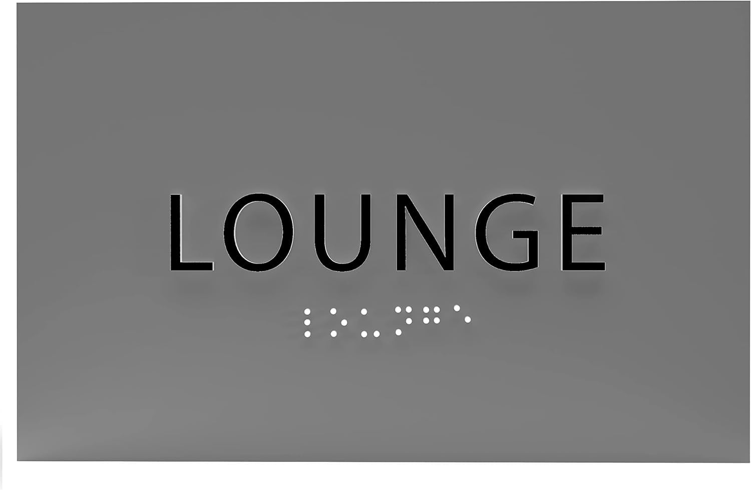 ADA CENTRAL SIGNS - 6" X4" Lounge Sign - ADA Compliant Tactile Graphics ...