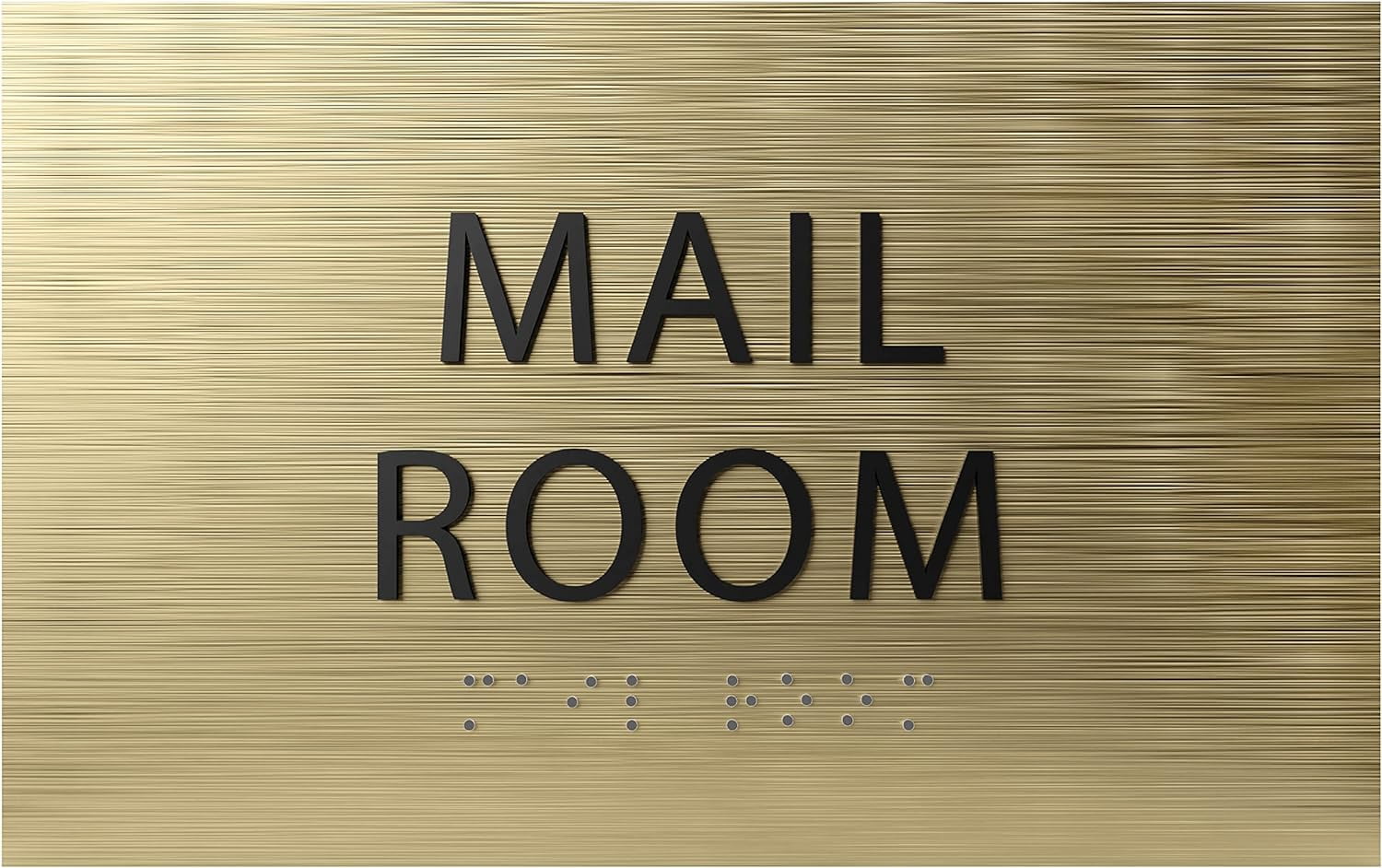 ADA CENTRAL SIGNS - 6" X4" Mail Room Sign - ADA Compliant Tactile ...