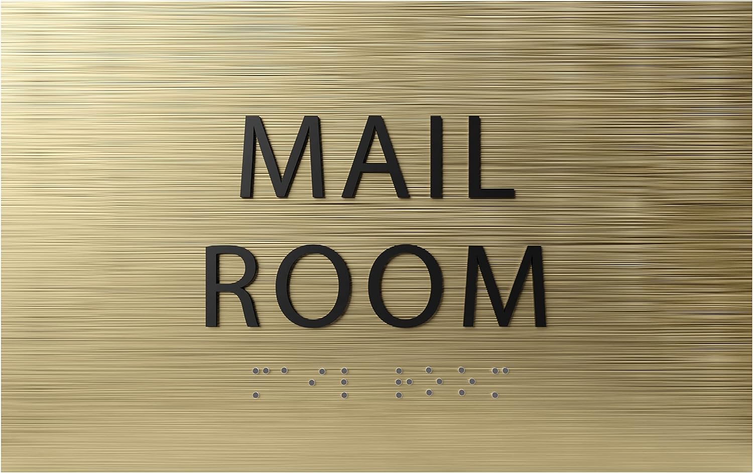 ADA CENTRAL SIGNS - 6" X4" Mail Room Sign - ADA Compliant Tactile ...