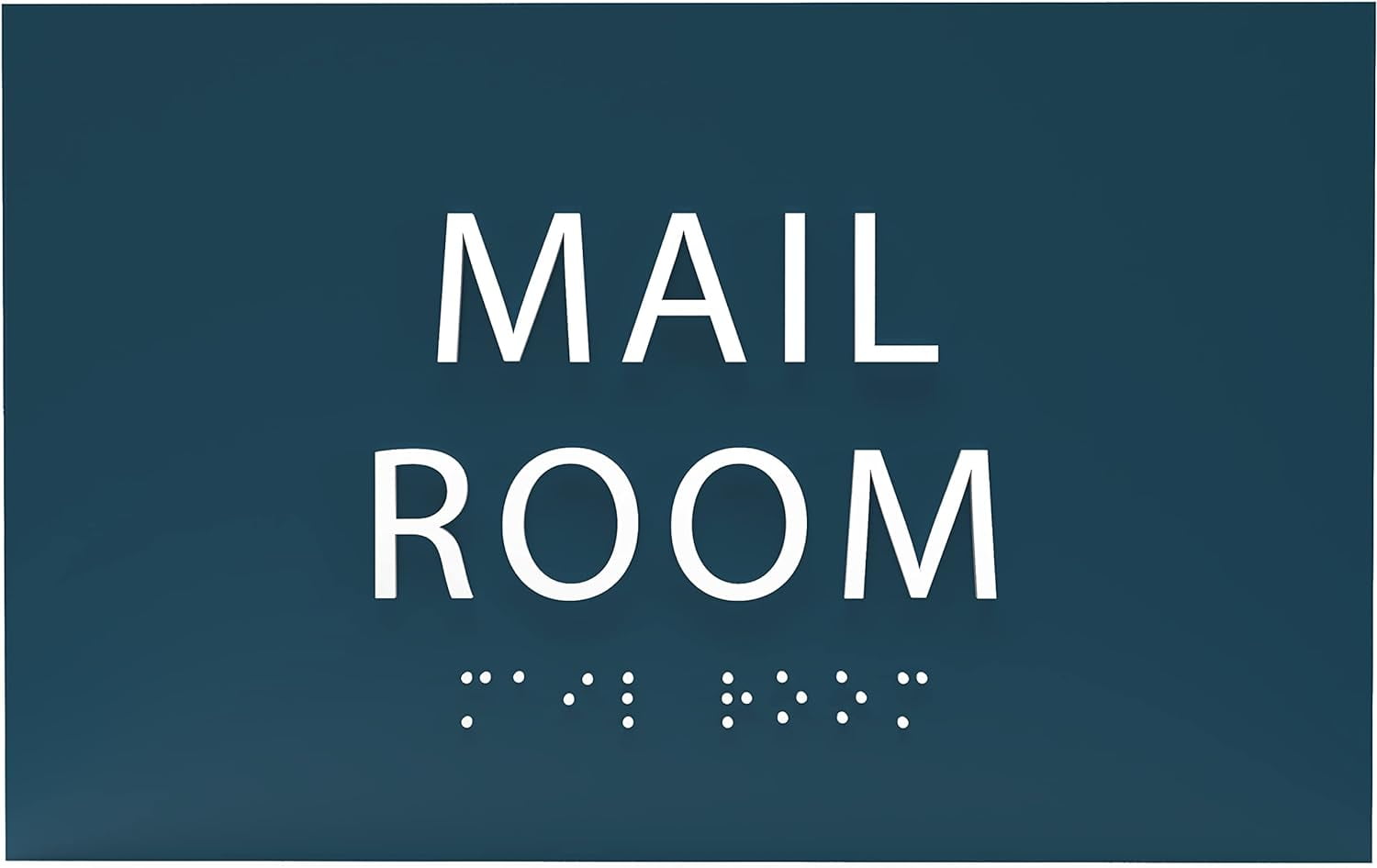 ADA CENTRAL SIGNS - 6" X4" Mail Room Sign - ADA Compliant Tactile ...