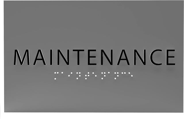 ADA CENTRAL SIGNS - 6" X4" Maintenance Room Sign - ADA Compliant ...