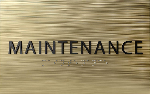 ADA CENTRAL SIGNS - 6" X4" Maintenance Room Sign - ADA Compliant ...