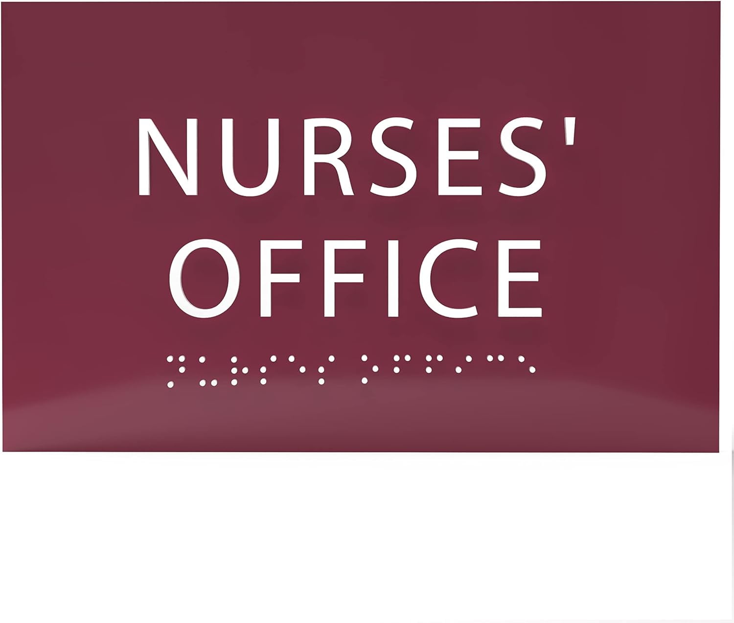 ADA CENTRAL SIGNS - 6" X4" Nurse’s Office Sign - ADA Compliant Tactile ...