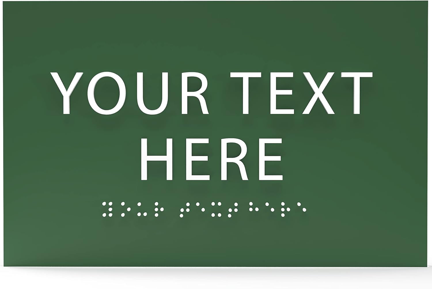 ADA CENTRAL SIGNS - 6" X4" Personalized Custom Sign- Tactile Graphics ...
