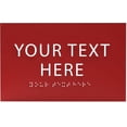 ADA CENTRAL SIGNS - 6" X4" Personalized Custom Sign- Tactile Graphics ...