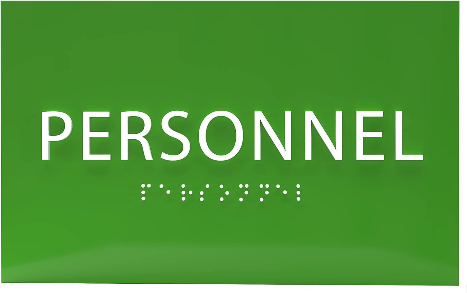 ADA CENTRAL SIGNS - 6" X4" Personnel Sign - ADA Compliant Tactile ...