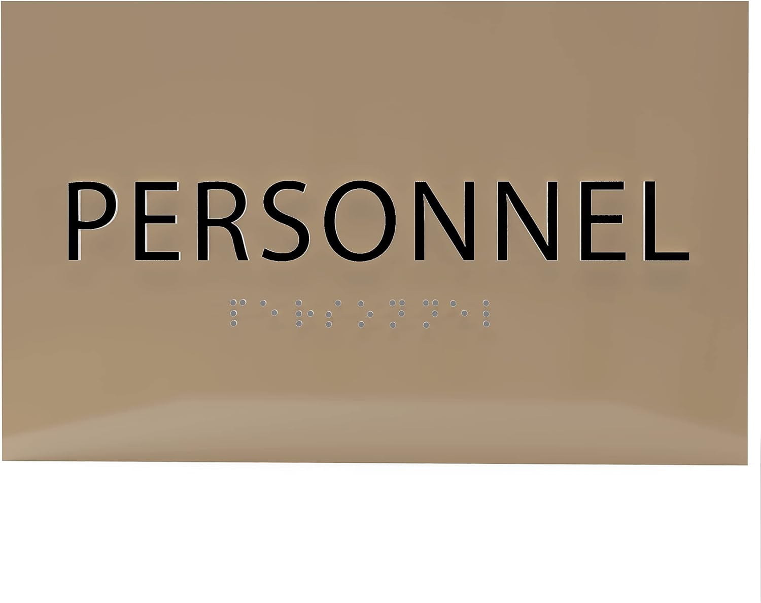 ADA CENTRAL SIGNS - 6" X4" Personnel Sign - ADA Compliant Tactile ...