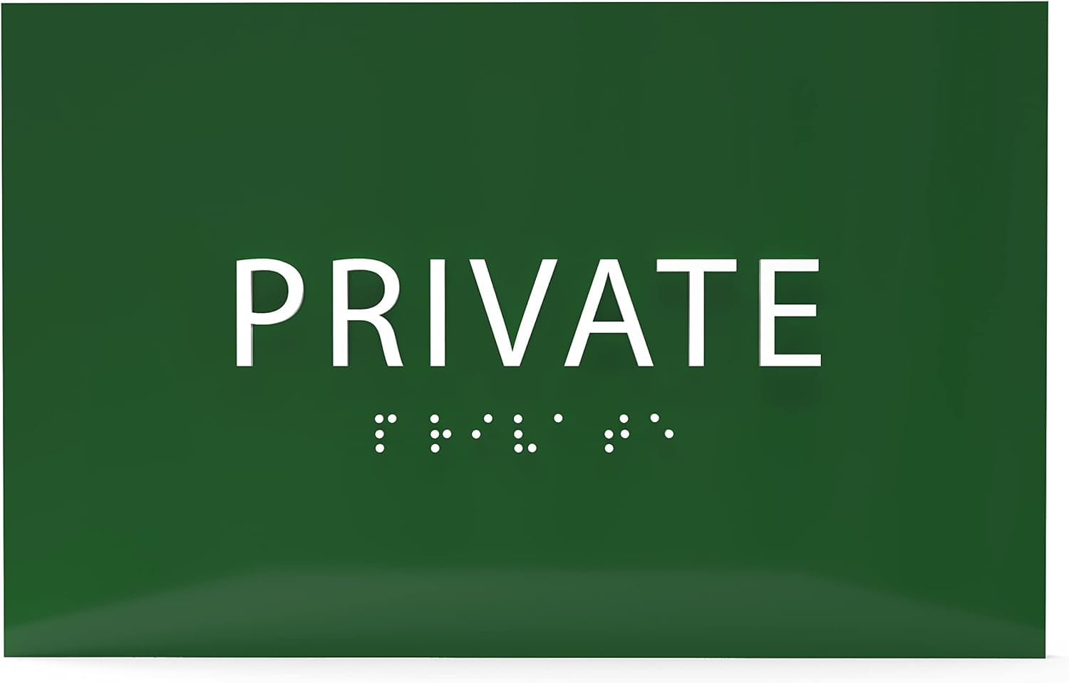 ADA CENTRAL SIGNS - 6" X4" Private Sign - ADA Compliant Tactile ...