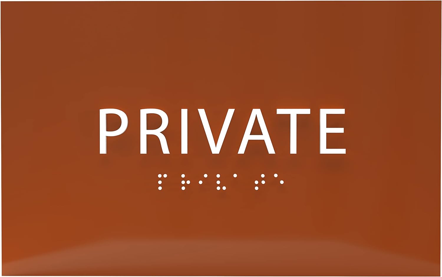 ADA CENTRAL SIGNS - 6" X4" Private Sign - ADA Compliant Tactile ...