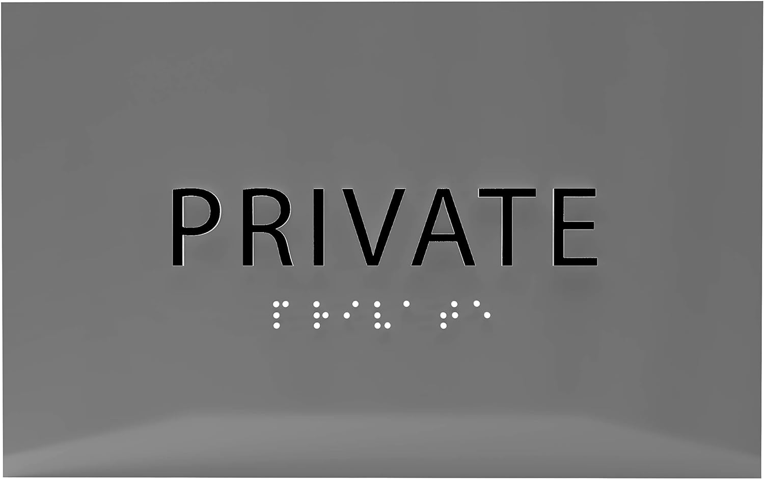 ADA CENTRAL SIGNS - 6" X4" Private Sign - ADA Compliant Tactile ...