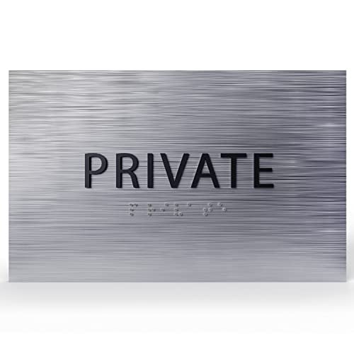 ADA CENTRAL SIGNS - 6" X4" Private Sign - ADA Compliant Tactile ...