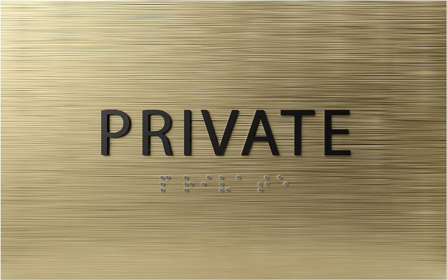 ADA CENTRAL SIGNS - 6" X4" Private Sign - ADA Compliant Tactile ...