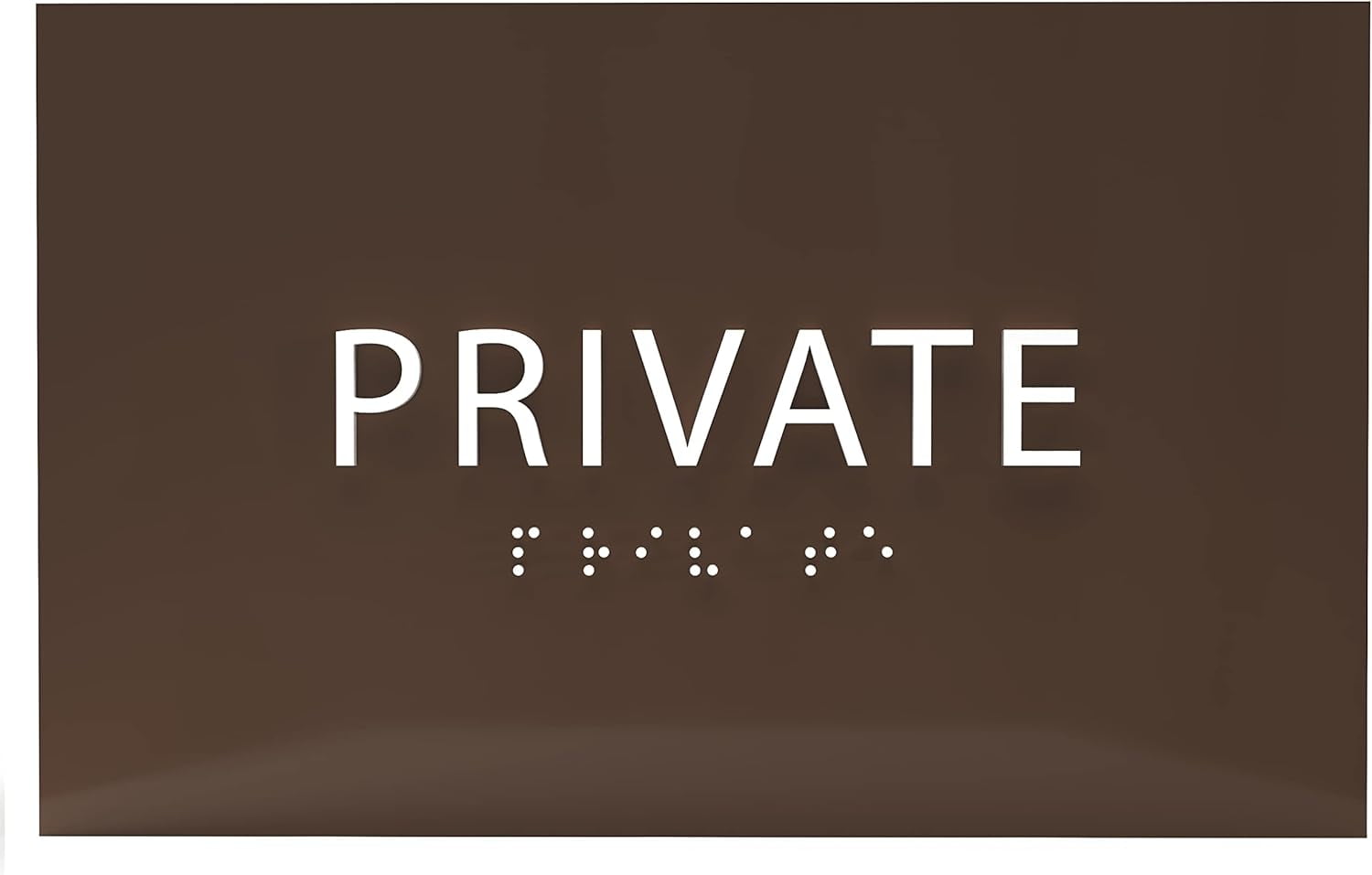 ADA CENTRAL SIGNS - 6" X4" Private Sign - ADA Compliant Tactile ...