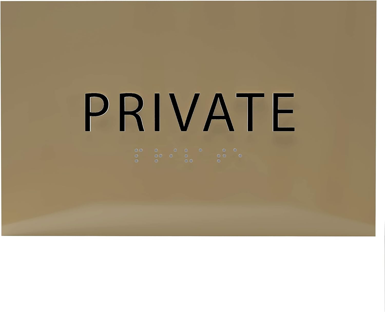 ADA CENTRAL SIGNS - 6" X4" Private Sign - ADA Compliant Tactile ...