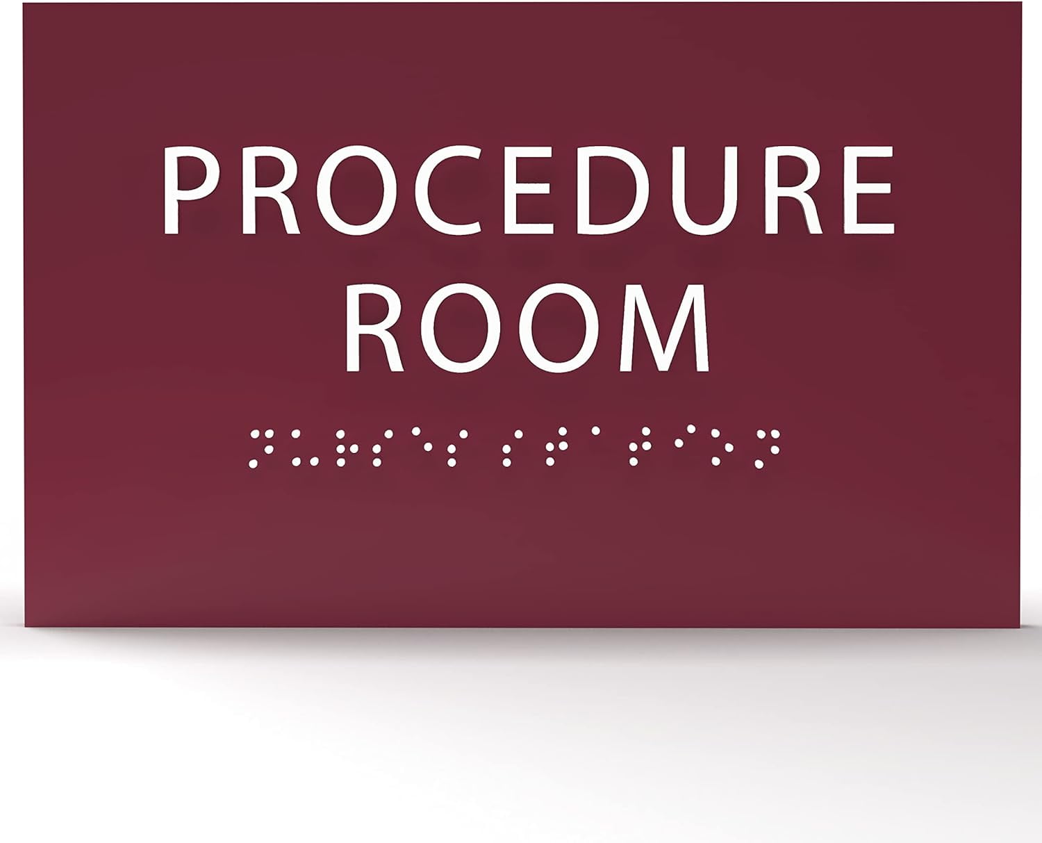 ADA CENTRAL SIGNS - 6" X4" Procedure Room Sign - Tactile Graphics Grade ...