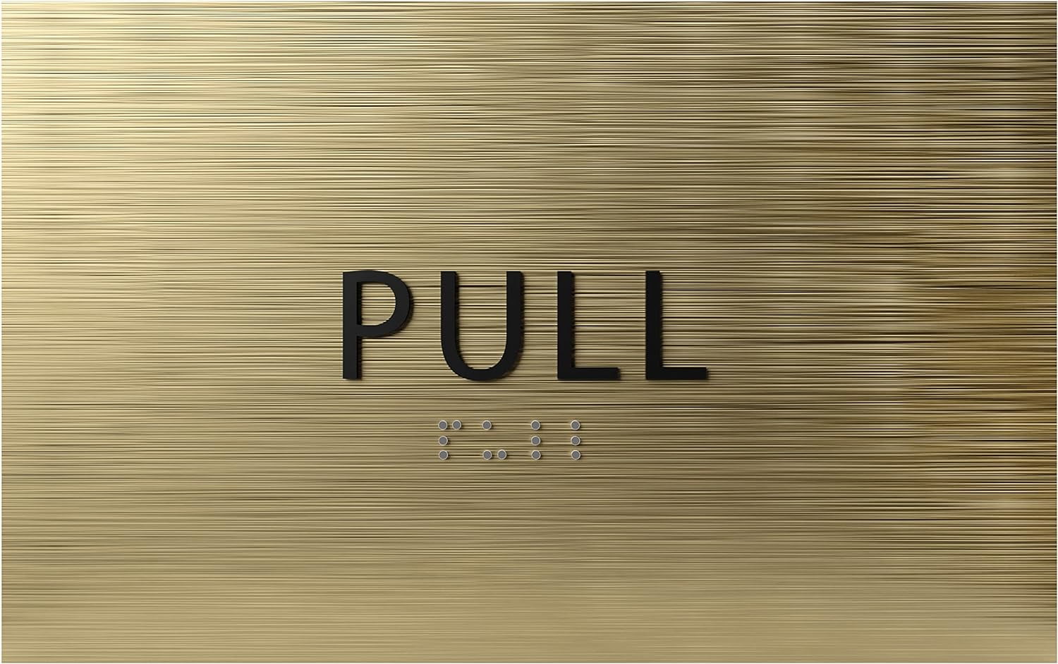 ADA CENTRAL SIGNS - 6" X4" Pull Sign - ADA Compliant Tactile Graphics ...