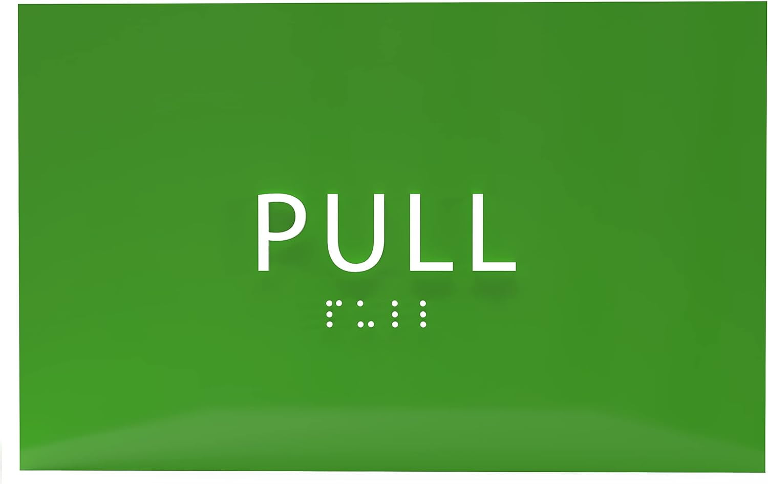 ADA CENTRAL SIGNS - 6" X4" Pull Sign - ADA Compliant Tactile Graphics ...