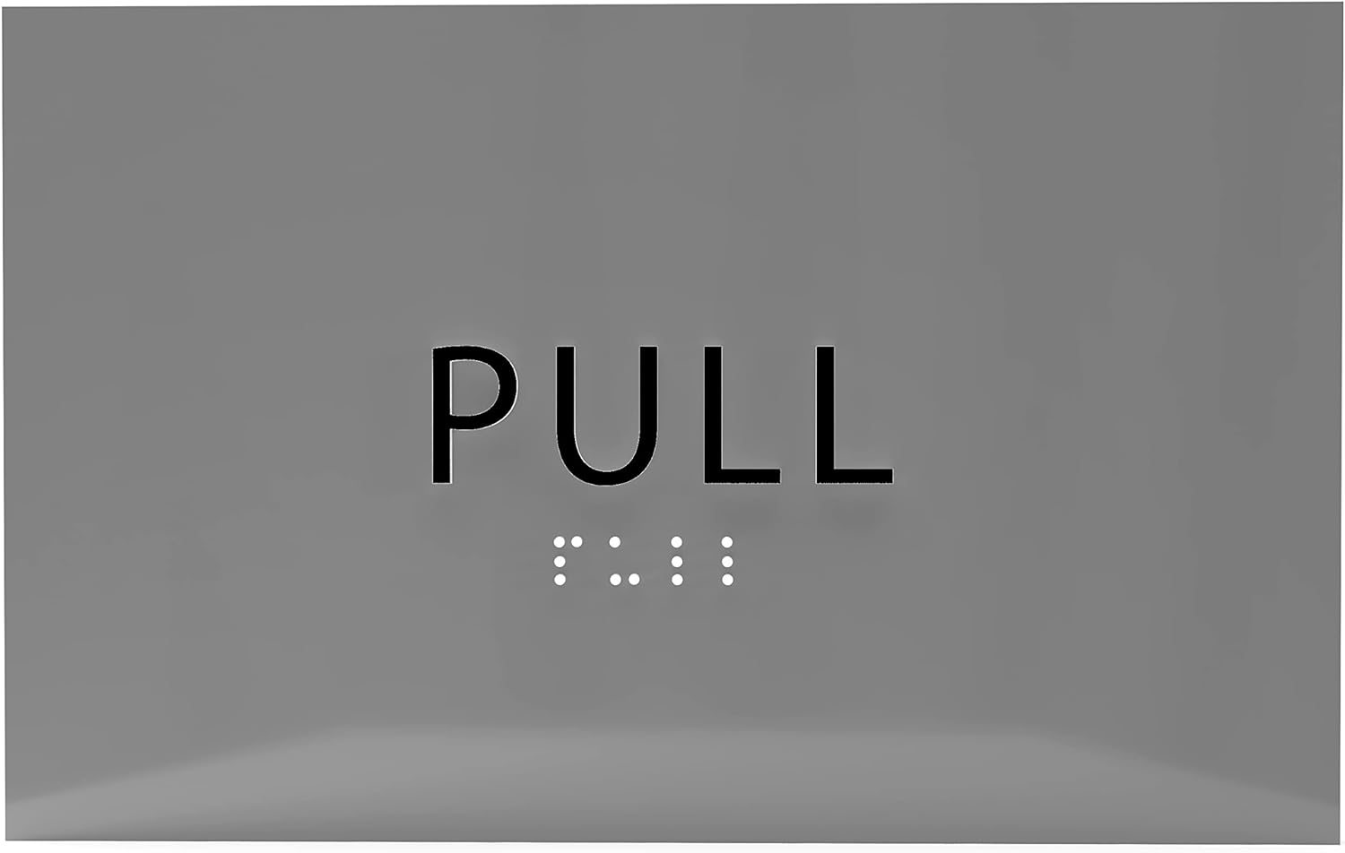 ADA CENTRAL SIGNS - 6" X4" Pull Sign - ADA Compliant Tactile Graphics ...