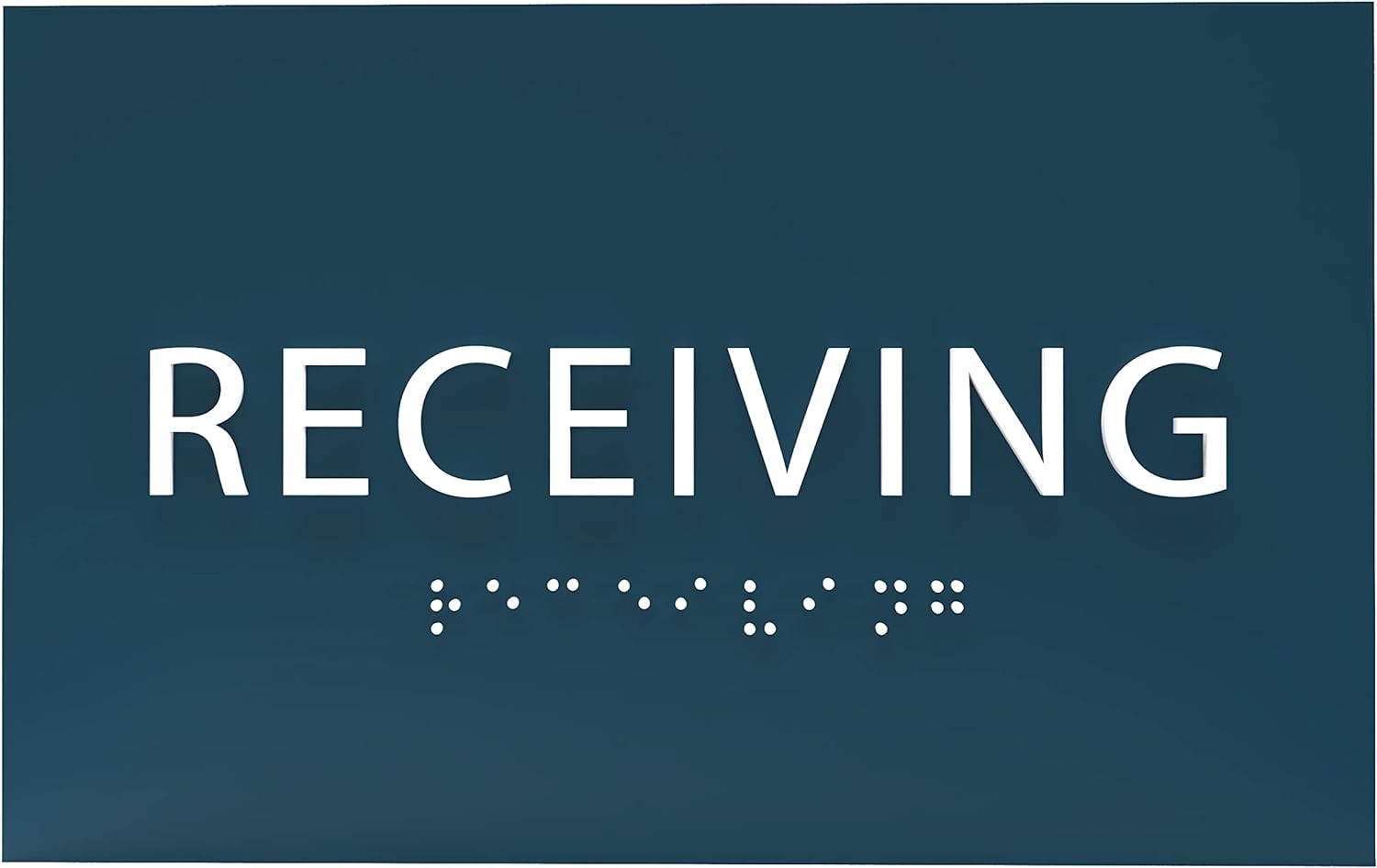 ADA CENTRAL SIGNS - 6" X4" Receiving Sign - ADA Compliant Tactile ...