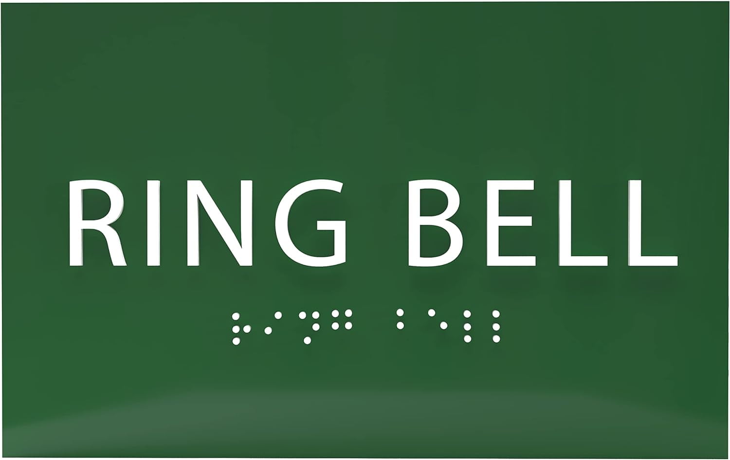 ADA CENTRAL SIGNS - 6" X4" Ring Bell Sign - ADA Compliant Tactile ...