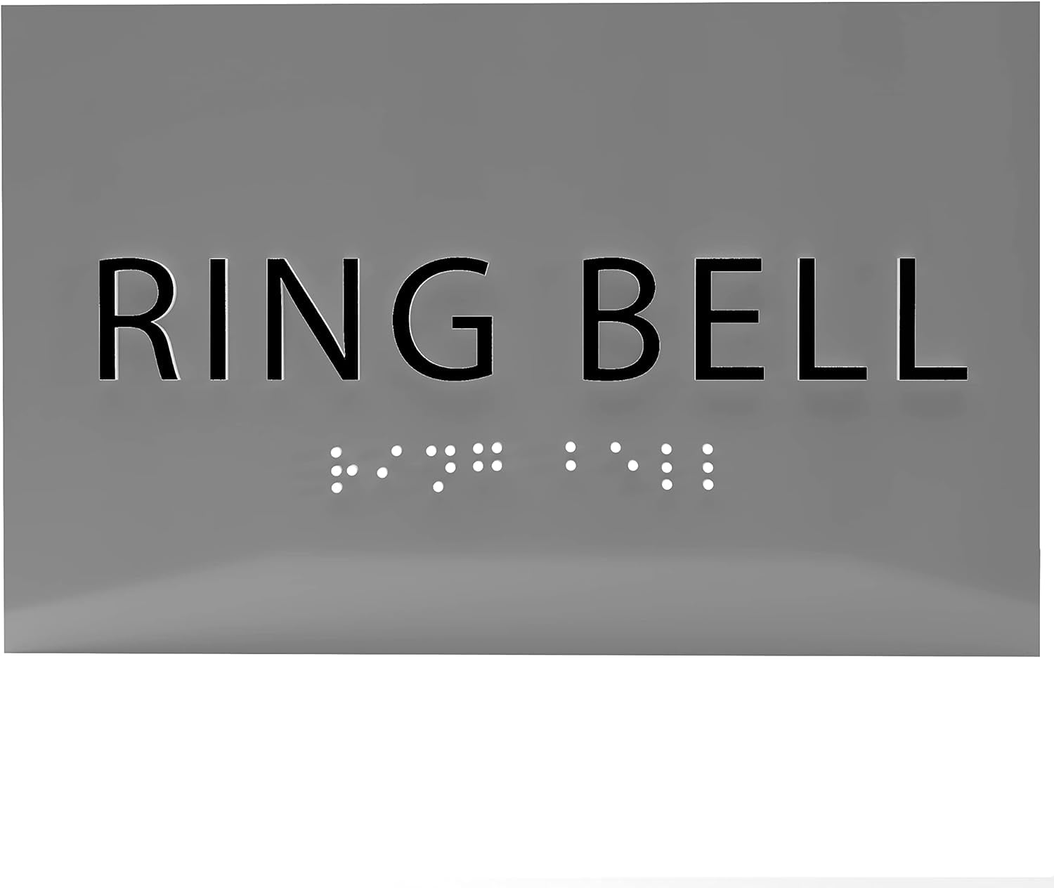 ADA CENTRAL SIGNS - 6" X4" Ring Bell Sign - ADA Compliant Tactile ...
