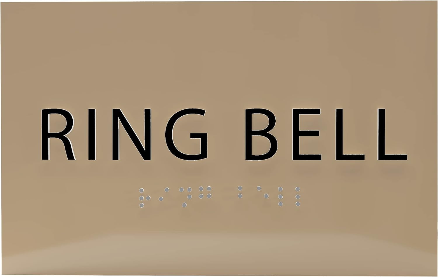 ADA CENTRAL SIGNS - 6" X4" Ring Bell Sign - ADA Compliant Tactile ...