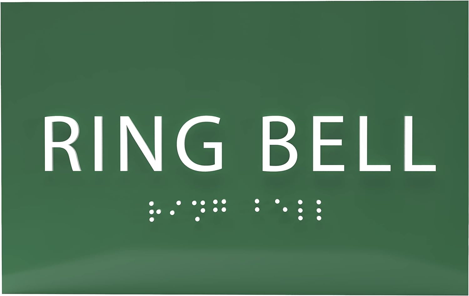 ADA CENTRAL SIGNS - 6" X4" Ring Bell Sign - ADA Compliant Tactile ...